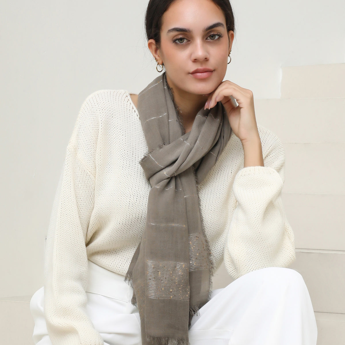 The Halo Scarf - Coffee – Youzey